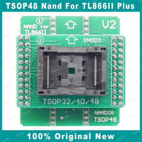 Tsop48 Nand Adapter Socket Nand08 For Minipro Tl866ii Plus Programmer For Nand Flash Chips