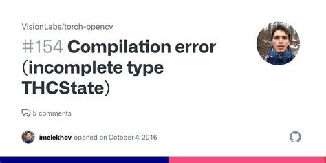 Compilation Error Incomplete Type THCState Issue 154 VisionLabs