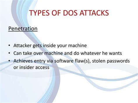 Basics Of Denial Of Service Attacks