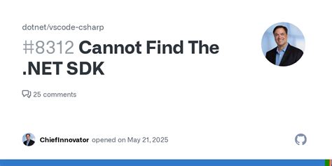 Cannot Find The Net Sdk · Issue 8312 · Dotnetvscode Csharp · Github