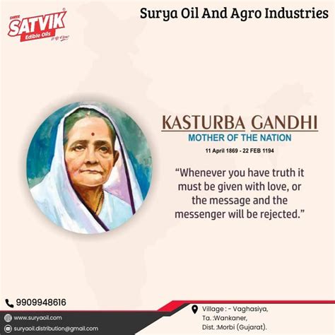 Kasturba Gandhi Birth Anniversary In 2024 Gandhi Death Anniversary