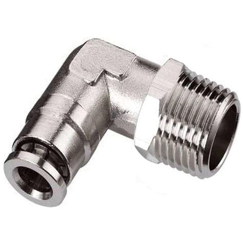 Utah Pneumatic Push To Connect Air Fittings 1 4 Od 1 8 Npt Swivel
