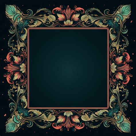 Premium Photo Classic Background Ornamental Frame