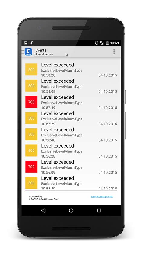 Prosys OPC UA Client For Android Prosys OPC
