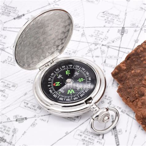 Engraved Compass Etsy