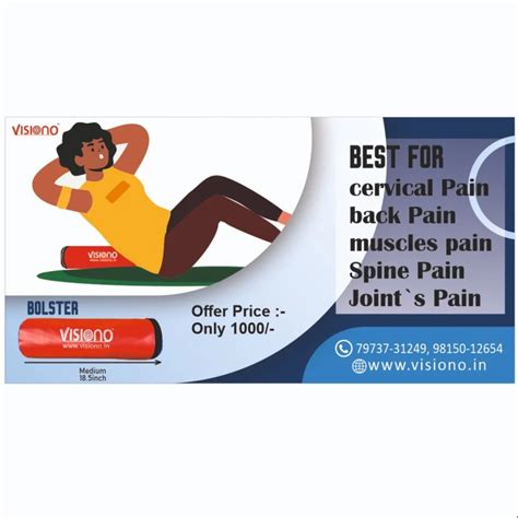 Red Soft Therapy Bolster For Exercise For Home Shape Round At ₹ 1750