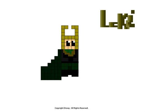 Loki Pixel Art By Jade Greenleaf Yeah Shes Kinda Also My Sister Soooo Pixel Art Loki Art