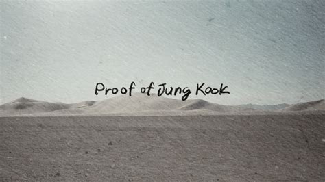 Bts 방탄소년단 Proof Of Inspiration 정국 Jung Kook