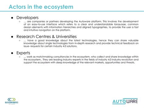 The AUTOWARE Ecosystem PPTX