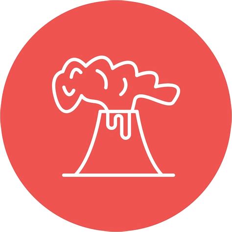 Premium Vector Volcano Eruption Vector Illustration Style