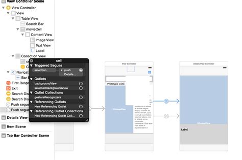 Ios CollectionViewCell Push Segue In Storyboard Not Working Other