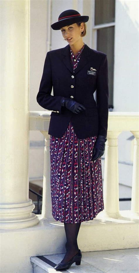 British Airways Vintage Uniform 1992 2005 Airline Outfit Air Hostess
