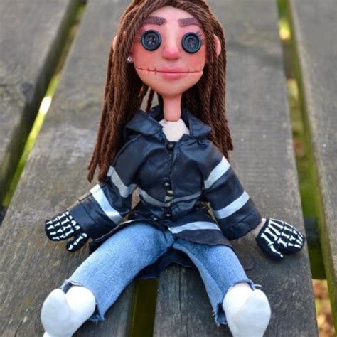 Personalized Doll Coraline Inspired Doll Mini Me Etsy