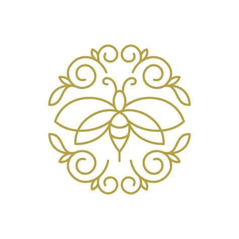 Premium Vector Decorative Abstract Bee Illustration