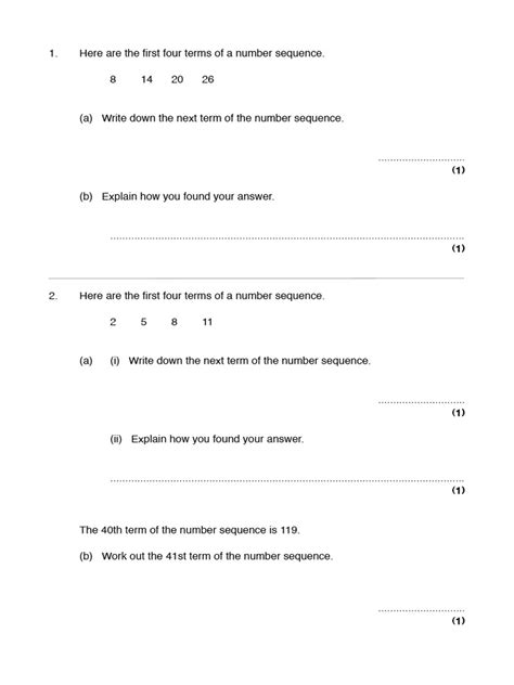 sequences pdf