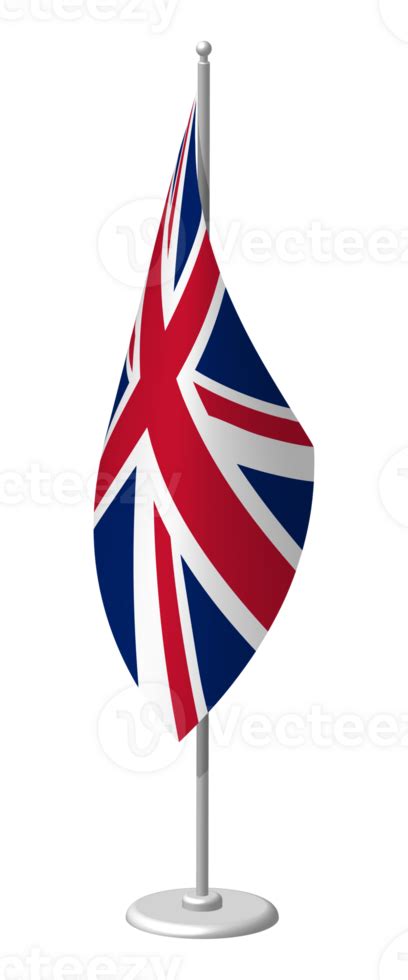 United Kingdom Flag On Flagpole For Registration Of Solemn Event