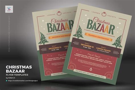 Christmas Bazaar Flyer Templates Holiday Flyer Template Flyer