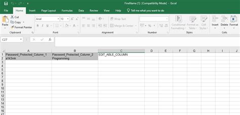 How To Create Password Protected Excel For Some Column Label In Java