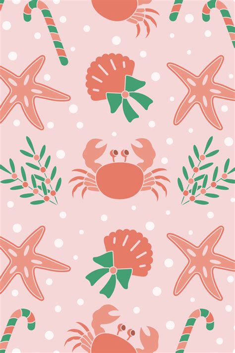 Crustaceancore Seamless Repeat Pattern Crustacean Seamless Etsy
