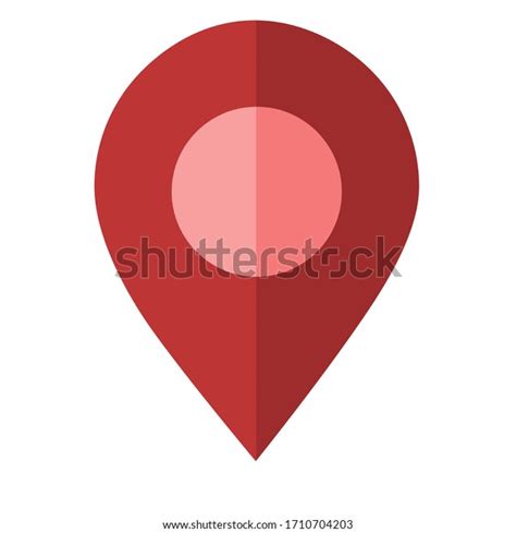Thin Line Pin Point Location Icon Stock Vector Royalty Free