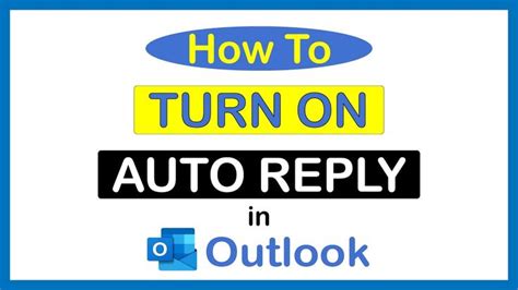 Microsoft Outlook How To Turn On Auto Reply In Outlook 365 Microsoft Outlook Outlook 365