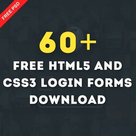 freepsdhtml free html5 and css3 login forms template