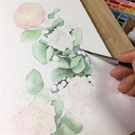 오늘도 겨울 일러스트 포인세티아 꽃 꽃그림 식물 수채화 그림 일러스트 겨울 크리스마스 일러스트레이터