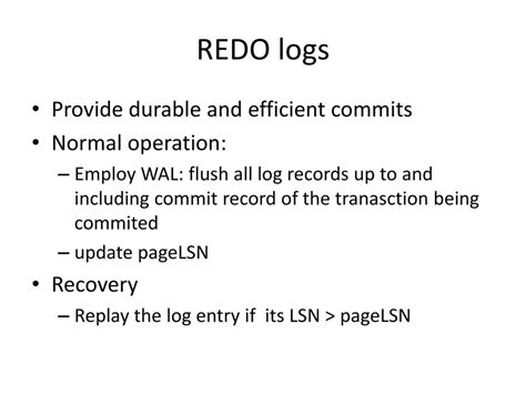 Aries Algorithm For Recovery And Isolation Exploiting Semantics Ppt