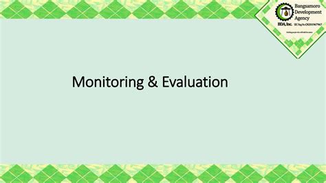 Monitoring And Evaluation Pptx