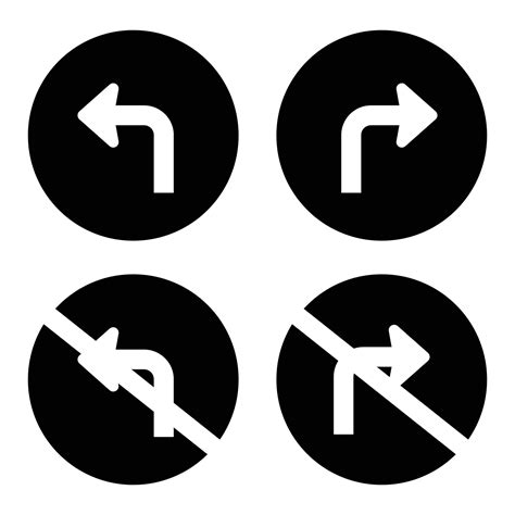 Collection Of Way Sign Road Navigation Arrows Direction Mark Crossroad Symbol Arrow Set