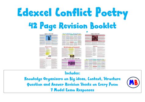 Edexcel Conflict Poetry Teaching Resources