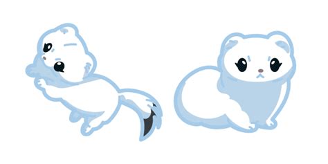 Cute Winter Weasel курсор пак Custom Cursor