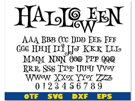 Halloween Font Otf Halloween Font Svg Cricut Halloween Letters Svg