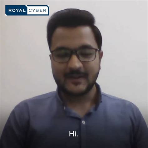 Royal Cyber Asia On Linkedin Royal Cybers Data Engineer Video Testimonial 16 Comments