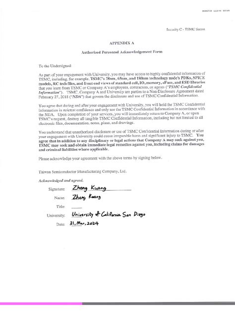 Ucsd Appendix A Nda Pdf