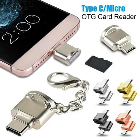 PLUG MEMORY EXPANSION Adopter Type C Micro To TF Adapter Phone OTG Card Reader EUR