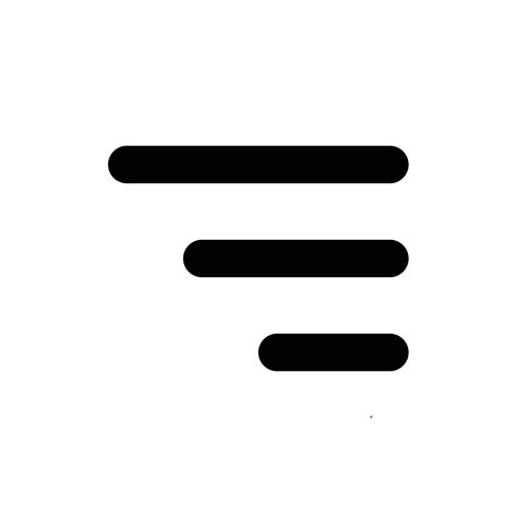 Right Align Alignment Icon In Transparent Background Basic App And Web