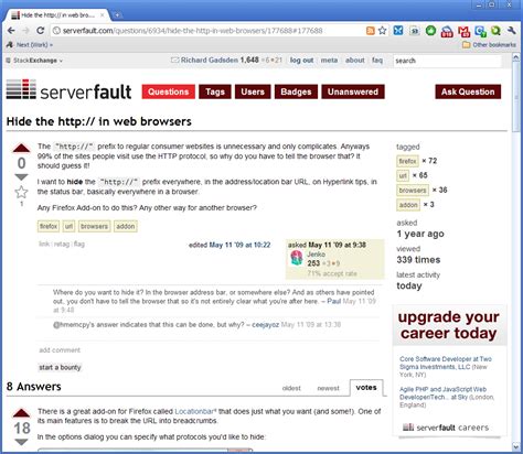 Website Hide The In Web Browsers Server Fault