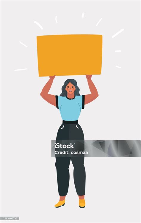 흰색 큰 간판을 들고 일본 어 아시아 여성 격리된 세로 만화 애니메이션 만화 여학생 캐릭터 백서 모형 간판에 대한 스톡 벡터 아트 및 기타 이미지 Istock