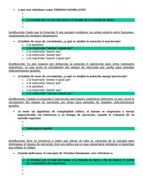 Preguntero 1 Parcial Algoritmos Pdf Algoritmos Y Estructuras De Datos Programación De