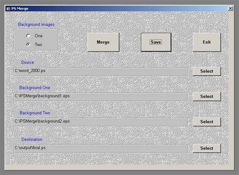Dynamic Statements Postscript Merge Composer Form