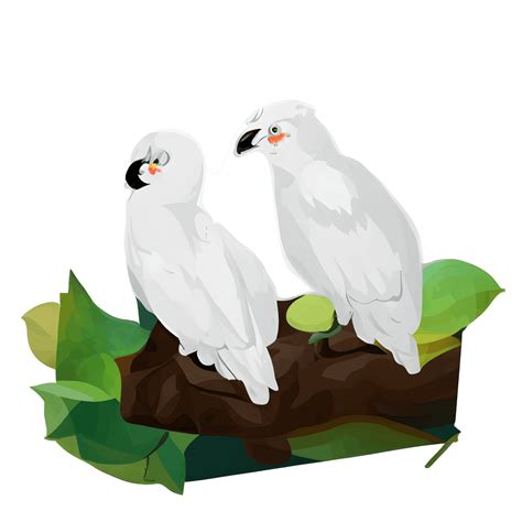 White Cockatoos And Magpies · Creative Fabrica