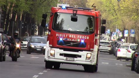 SOCCORSO A PERSONA ARRIVO APS SAF VVF MILANO IN SIRENA SOS LAMBRATE IN