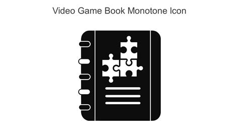 Video Game Book Monotone Icon In Powerpoint Pptx Png And Editable Eps Format Ppt Template