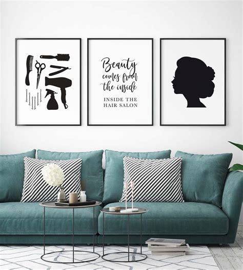 Prints Hair Salon Decor Printable Wall Art Hair Salon Decor Beauty
