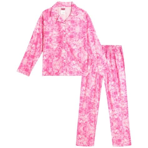 Angel Face Girls Pajama Set 2 Piece Cozy Flannel Sleep Shirt And