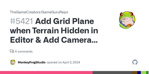 Add Grid Plane When Terrain Hidden In Editor And Add Camera Terrain
