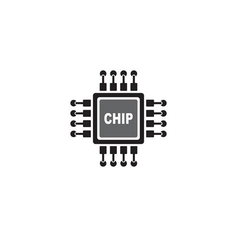Chip Processor Vector Icon Illustration 13676394 Vector Art At Vecteezy