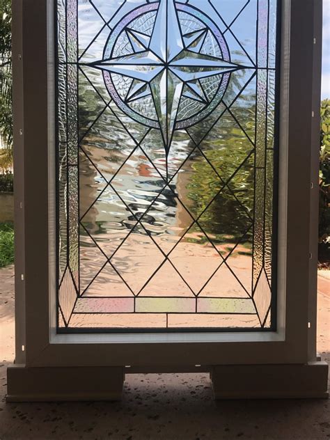 Vinyl Framed And Insulated The Maywood” Leaded Stained Glass