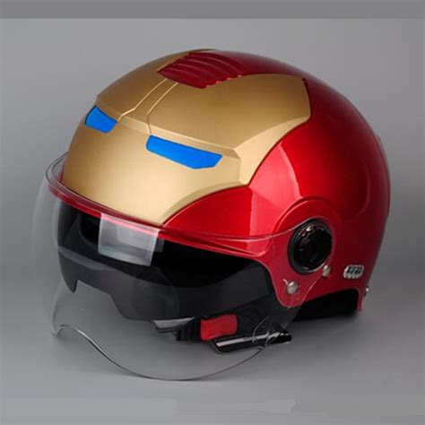 아이언 맨 보호 기어 아이 스타 메리 Capacete 카스코 철 남자 할리 오토바이 빈티지 헬멧 도트 베스파 반 얼굴 헬멧helmet Interphone